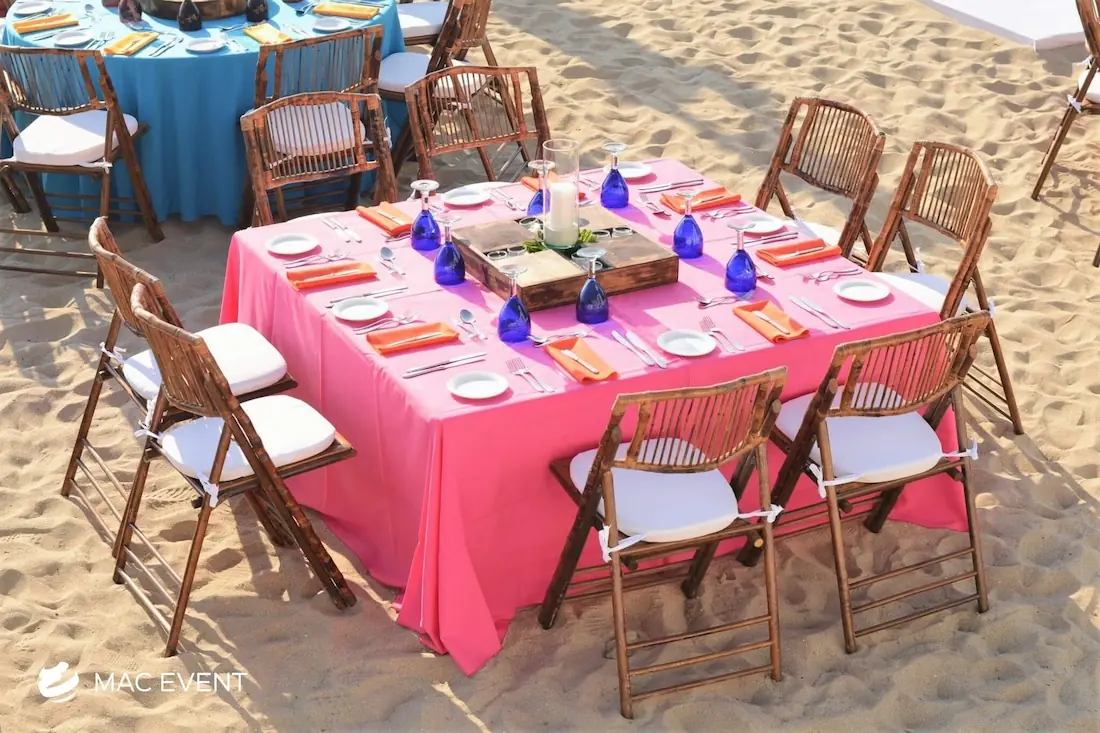 Square Table for Weddings & Events in Cancun