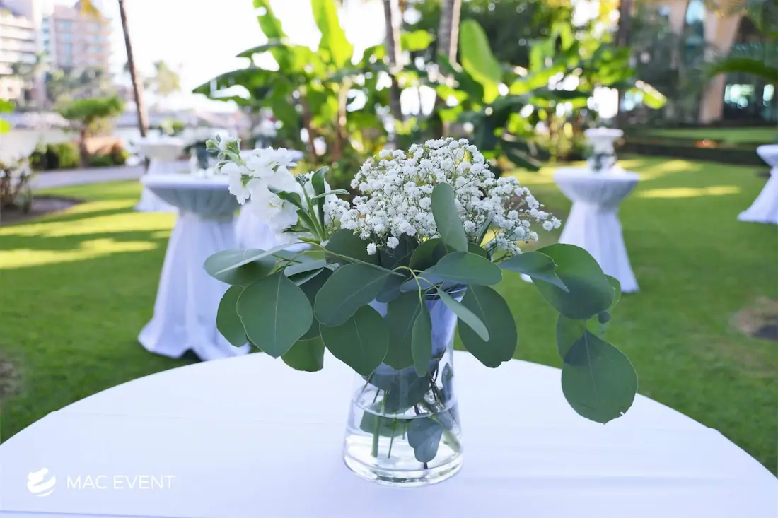 Cocktail Table Centerpiece in Cancun for Weddings & Events